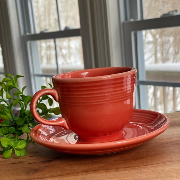 Fiestaware | Dining | Fiestaware Orange Tea Cup | Poshmark